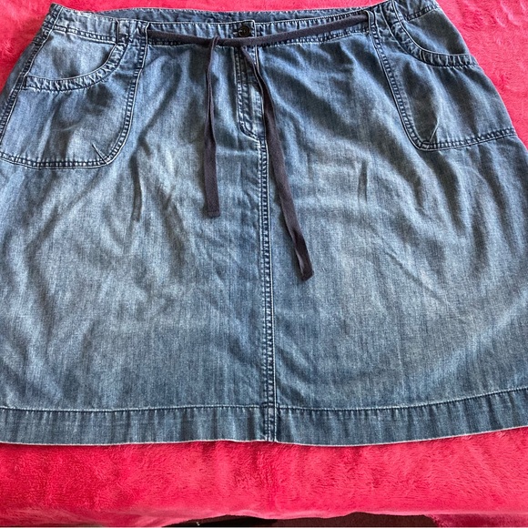 Talbots | Skirts | Talbots Women Plus Size Jeans Skirtsize 24w | Poshmark